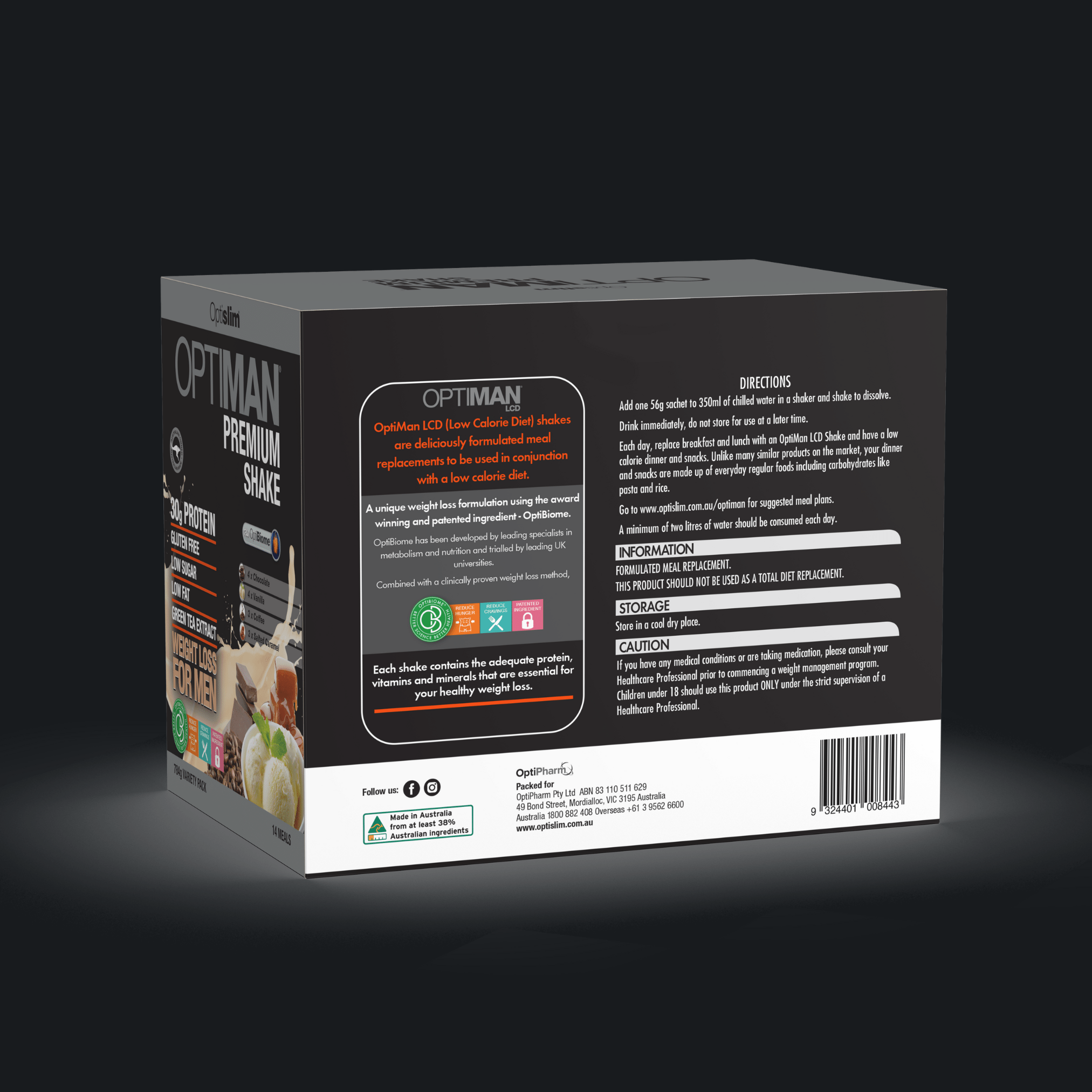 Optiman For Him Variety Pack - 14 Meals | Optislim NZ